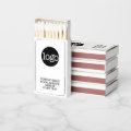 Basic Office Business Logo & Text - White Matchboxes | Zazzle