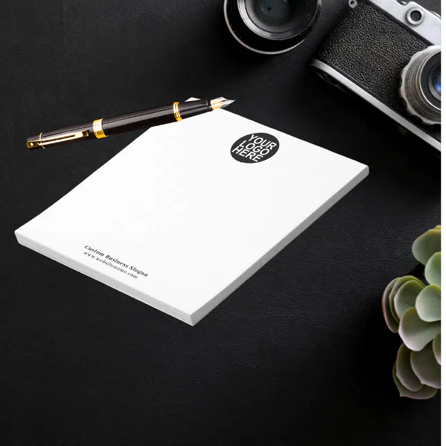Basic Office Or Business Company Logo Notepad | Zazzle
