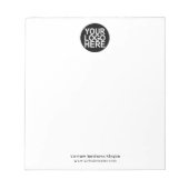 Basic Office Or Business Company Logo Notepad | Zazzle