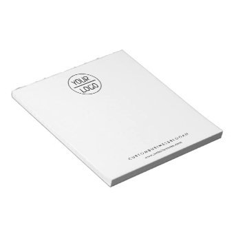 Basic Office Or Business Company Logo Notepad | Zazzle