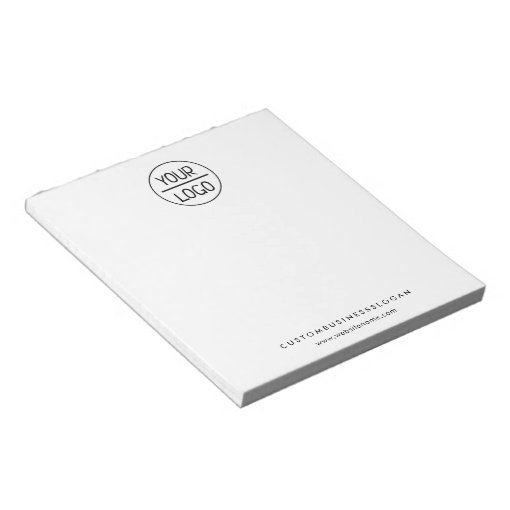 Basic Office Or Business Company Logo Notepad | Zazzle