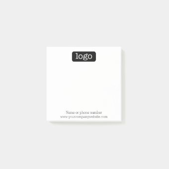 Basic Office or Business Logo or photo Post-it Notes | Zazzle