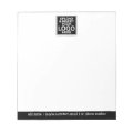 Basic Office with Business Logo and Contact Info Notepad | Zazzle