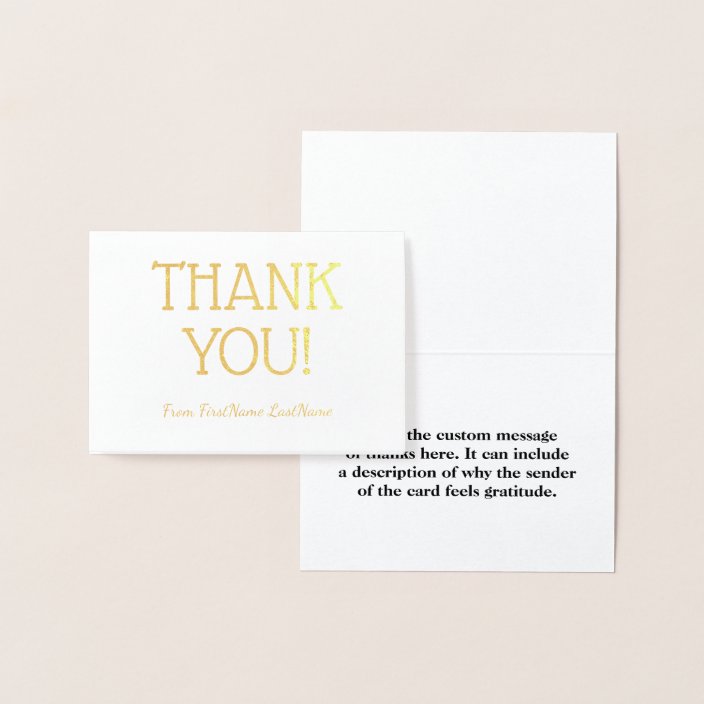 Basic & Plain "THANK YOU!" Card | Zazzle.com
