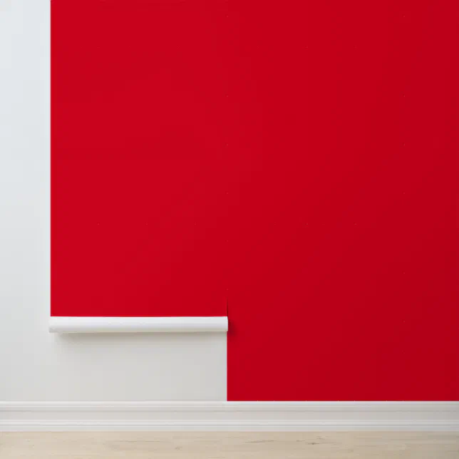 Basic Primary Red Solid Simple minimalist Wallpaper | Zazzle