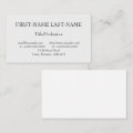 Basic Professional Profile Card | Zazzle