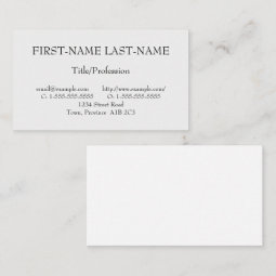 Basic Professional Profile Card | Zazzle