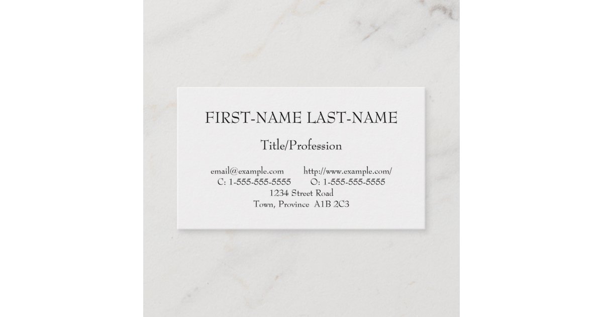 Basic Professional Profile Card | Zazzle