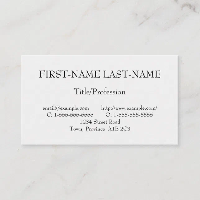 Basic Professional Profile Card | Zazzle