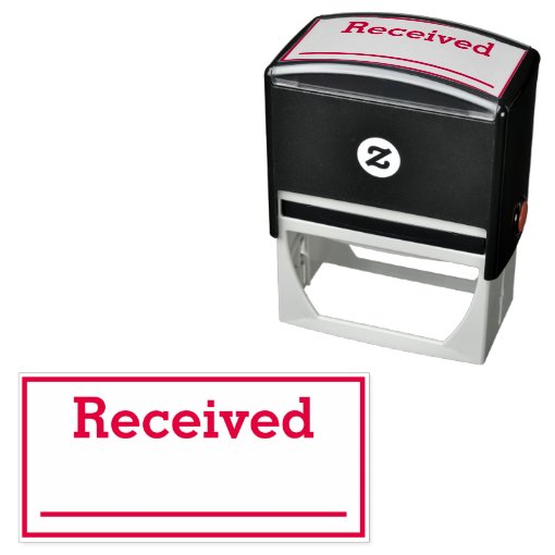 Basic "Received" Rubber Stamp | Zazzle