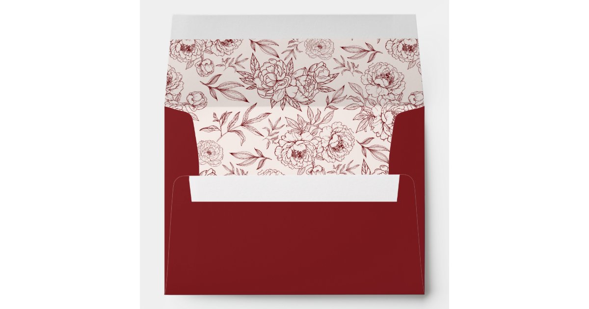 Basic Red Chinese Wedding Invitation Envelope | Zazzle