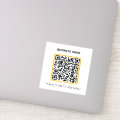 Basic Restaurant QR Code Scan for Menu Sticker | Zazzle
