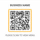 Basic Restaurant QR Code Scan for Menu Sticker | Zazzle