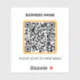 Basic Restaurant QR Code Scan for Menu Sticker | Zazzle