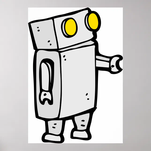 Basic Robot Poster | Zazzle
