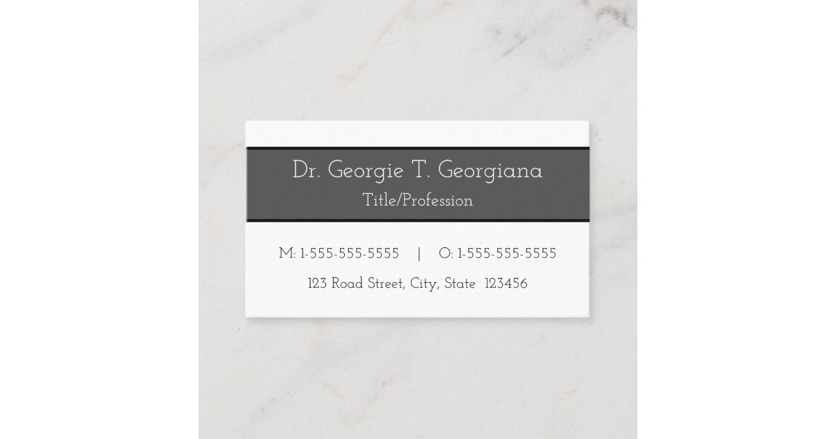 Basic, Simple Professional Business Card | Zazzle