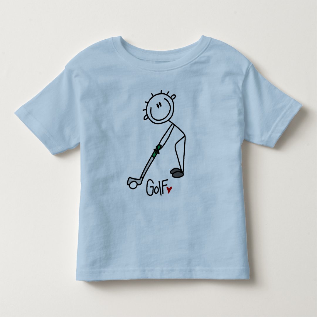 Basic Stick Figure Golf T-shirts and Gifts | Zazzle