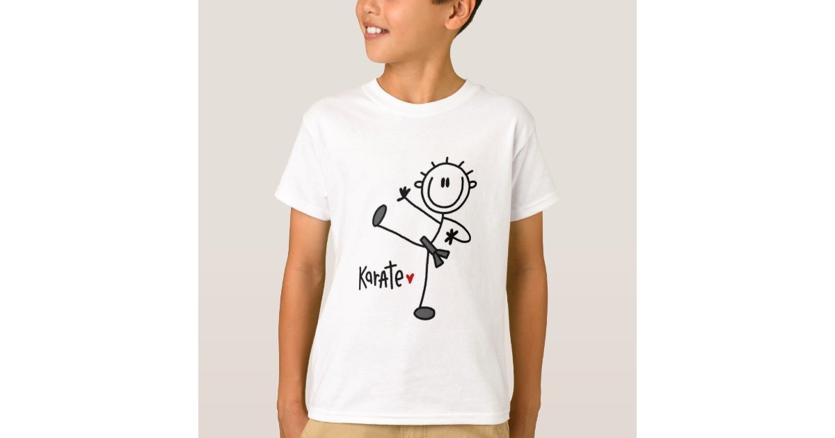 Basic Stick Figure Karate T-shirts and Gifts | Zazzle