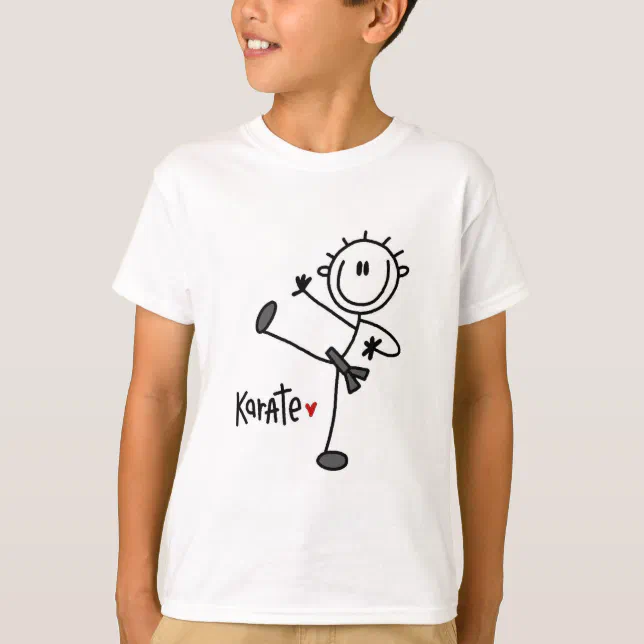Basic Stick Figure Karate T-shirts and Gifts | Zazzle