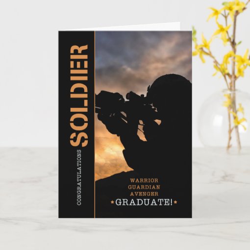 Basic Training Graduate Congratulations Recruit Card | Zazzle