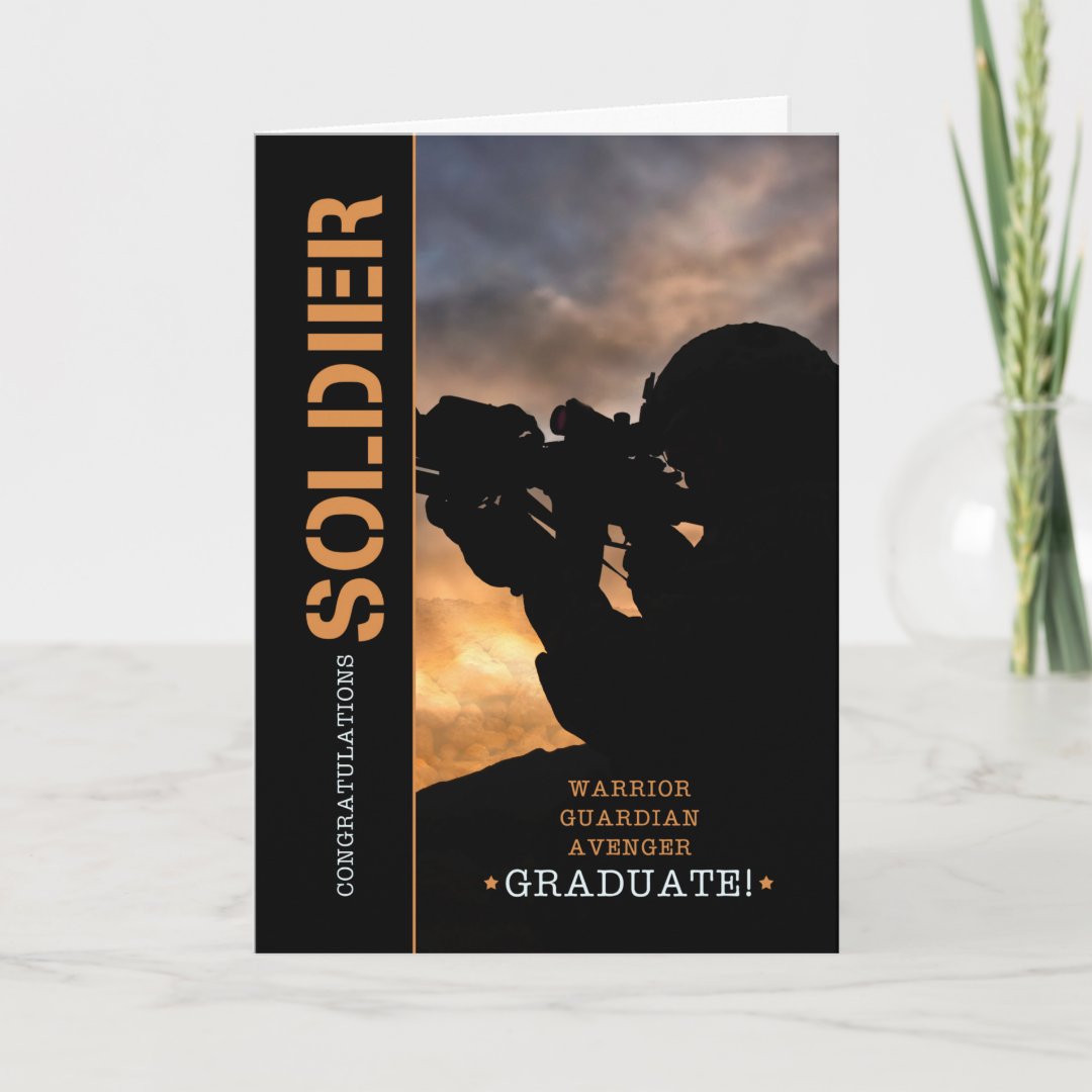 Basic Training Graduate Congratulations Recruit Card | Zazzle