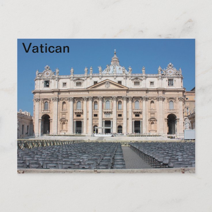 Basilica di San Pietro, Vatican City, Rome, Italy Postcard | Zazzle