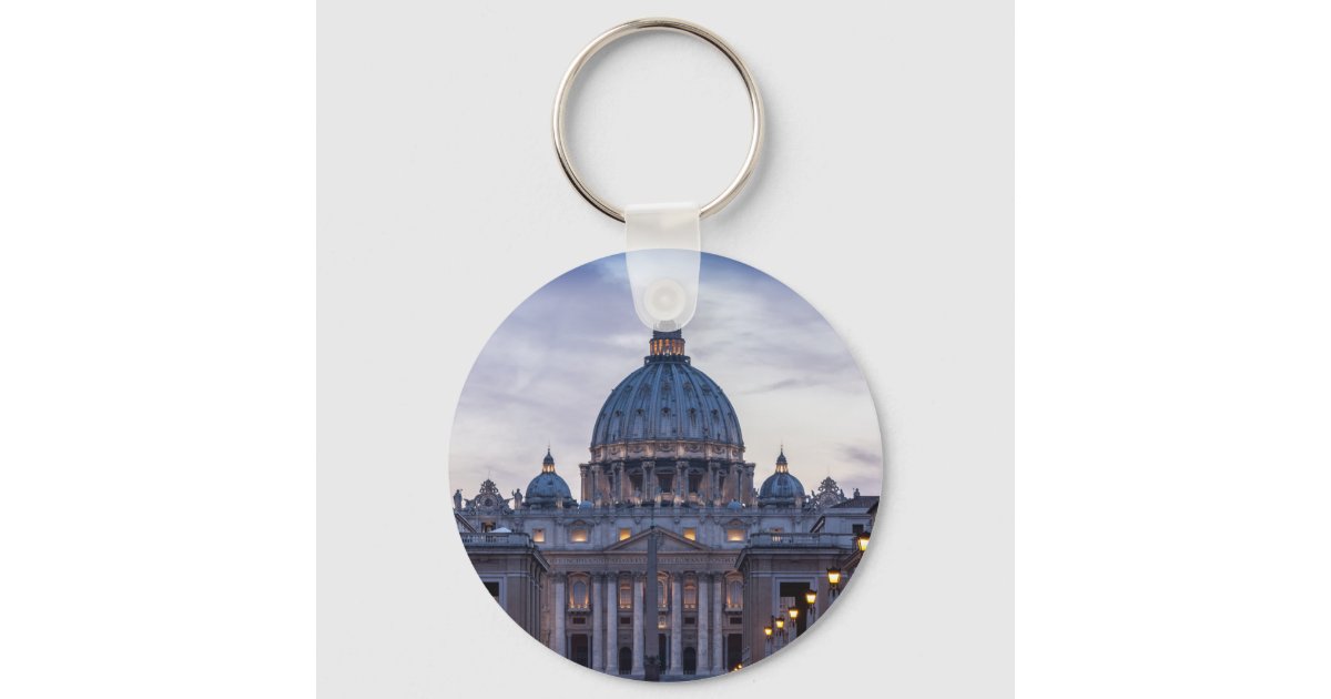 Basilica of San Pietro, Rome (Italy) Keychain | Zazzle