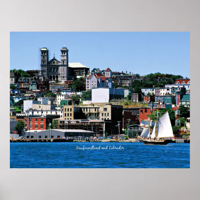 Basilica on the Shoreline in St. John's Poster | Zazzle