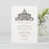 Basilica Vatican wedding Invitation | Zazzle