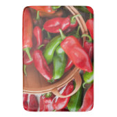 Basket of Chili Peppers Kitchen Rug Mat Home Decor | Zazzle