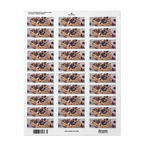 Basket of Dried Pod Poppy Seeds Label | Zazzle