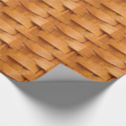 Basket weave pattern wrapping paper | Zazzle