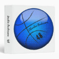 Basketball Album Collector Sport | Blue 3 Ring Binder | Zazzle