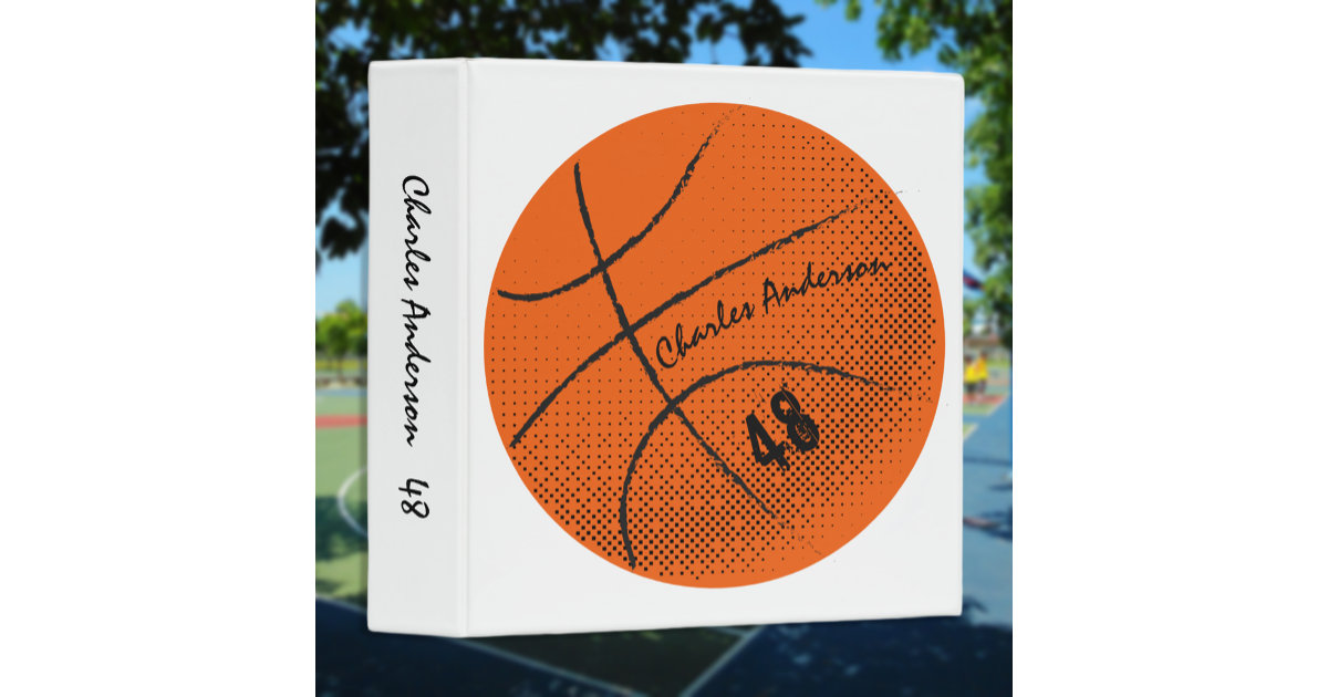 Basketball Album Collector Sport Series 3 Ring Binder | Zazzle