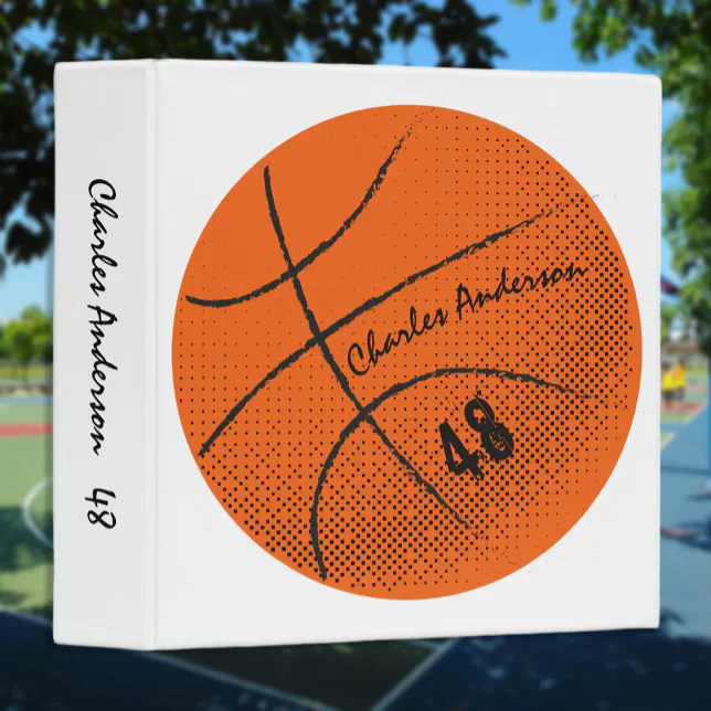 Basketball Album Collector Sport Series 3 Ring Binder | Zazzle