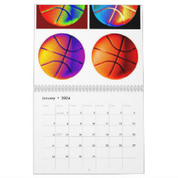 Basketball Art Calendar | Zazzle