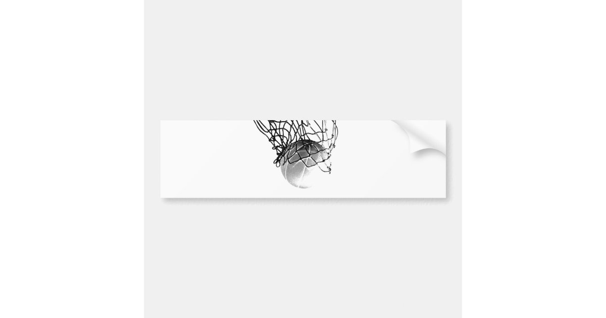 Basketball Ball Bumper Sticker | Zazzle