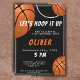 Basketball Ball Fun Sports Kids Birthday Invitation | Zazzle