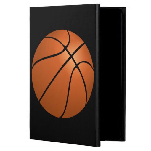 Basketball Ball on Black Background iPad Air Cover | Zazzle