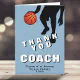 Basketball Ball Player Basketball Coach Thank You Card | Zazzle