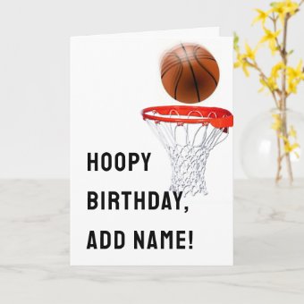Basketball Birthday Card | Zazzle
