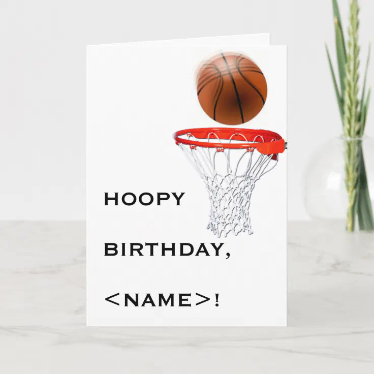 Basketball Birthday Card | Zazzle