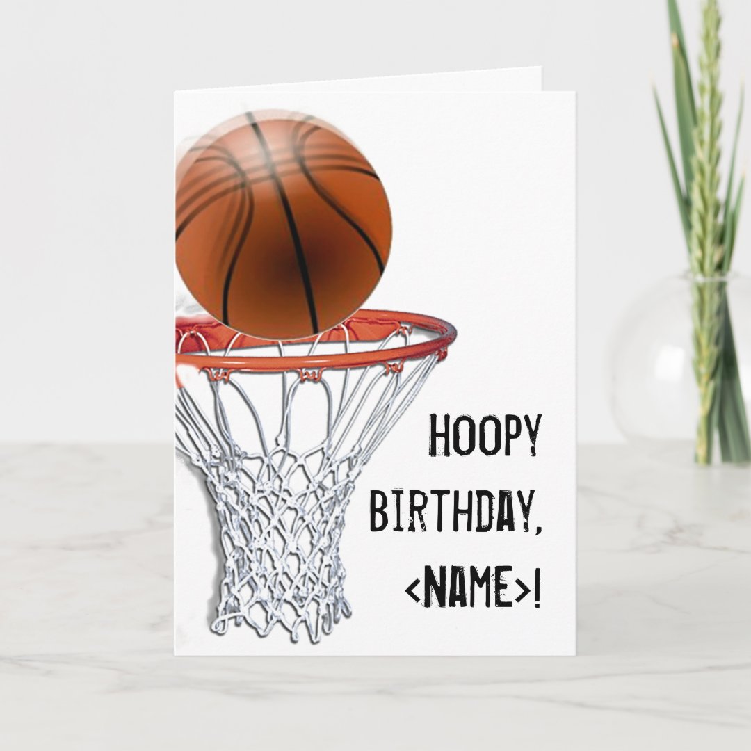 Basketball Birthday Card | Zazzle