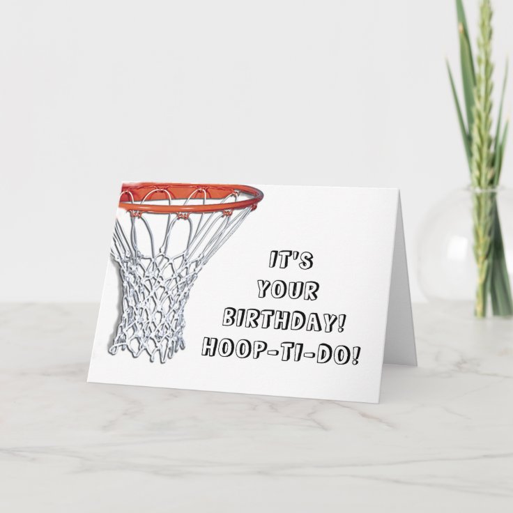 basketball birthday card | Zazzle