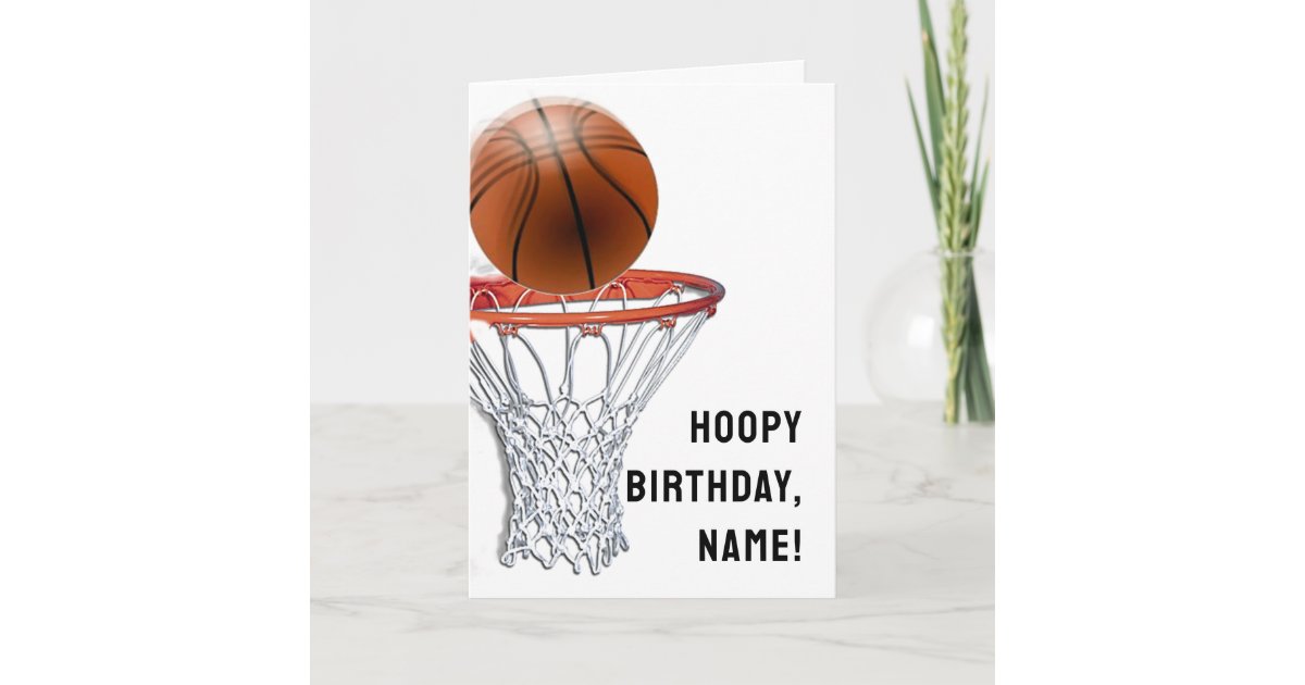 Basketball Birthday Card | Zazzle