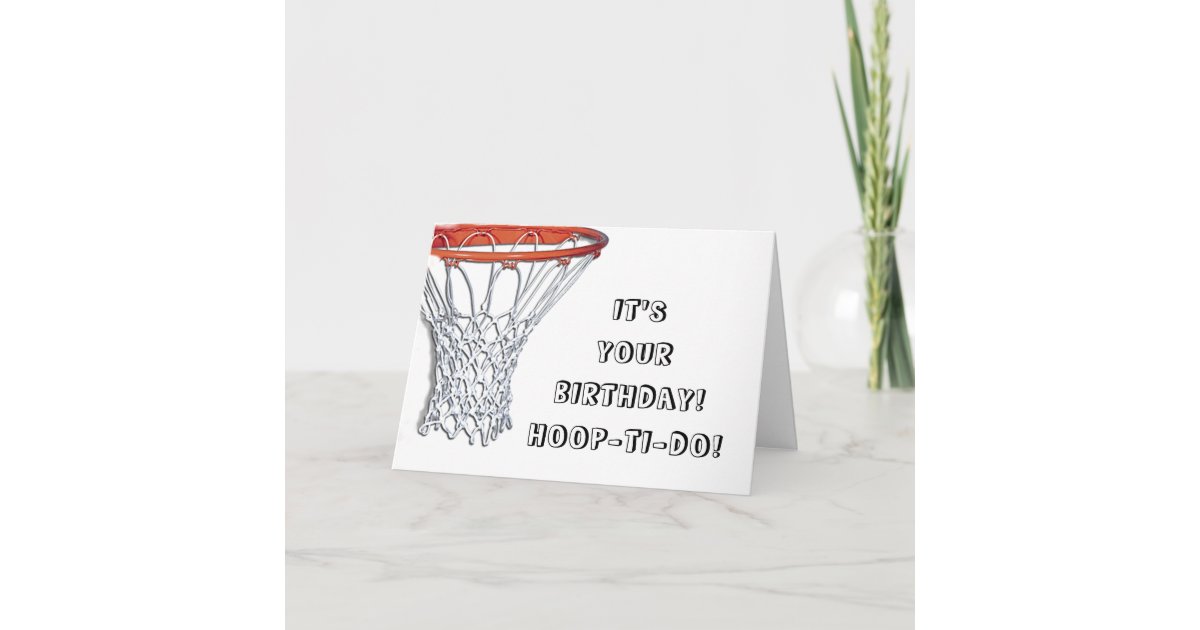 Basketball Birthday Card | Zazzle