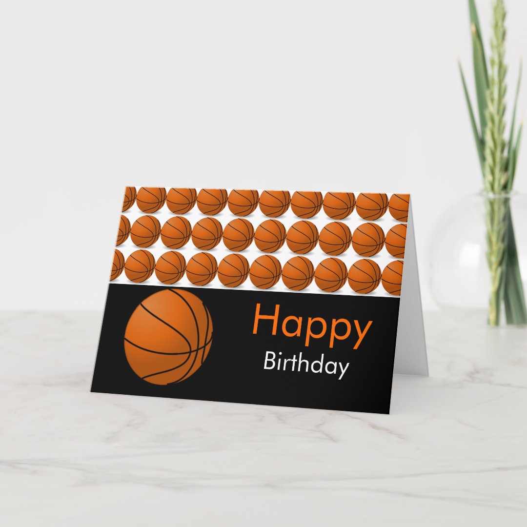 Basketball Birthday Card | Zazzle