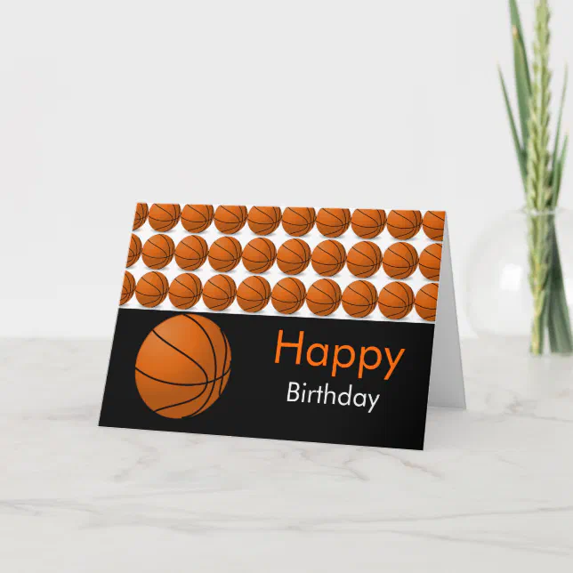 Basketball Birthday Card | Zazzle