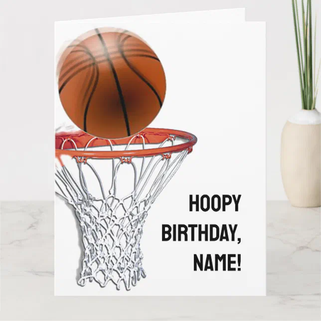 Basketball Birthday Card | Zazzle