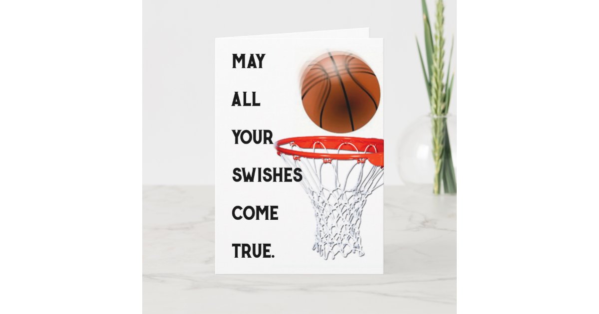Basketball Birthday Card | Zazzle